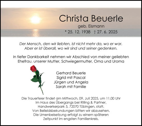 Traueranzeigen | Südwest Presse Trauer